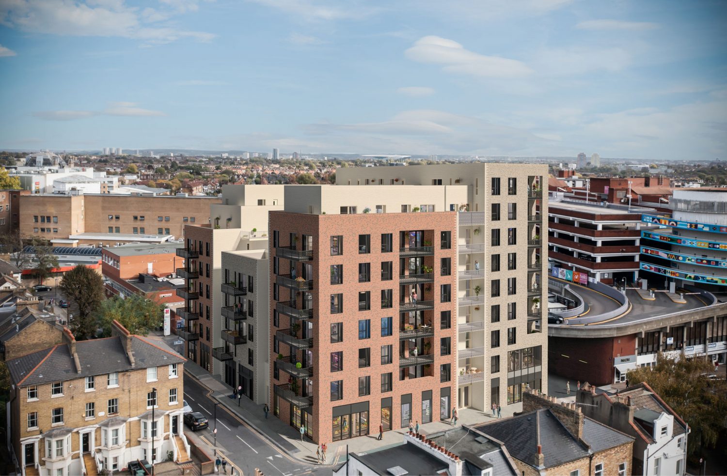 Caxton Square, Wood Green, London - British Offsite